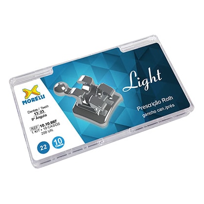 Bráquete Aço Light 10 Casos 022 | Morelli | Orthoghia