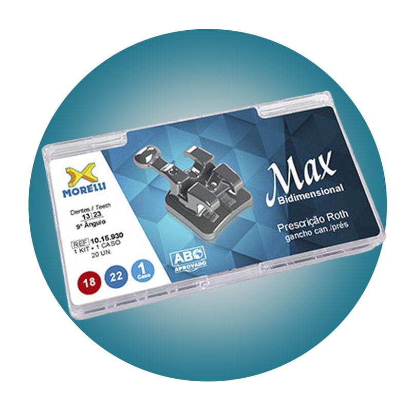 Bráquete Aço Roth Max Bidimensional 018/022 - Orthoghia