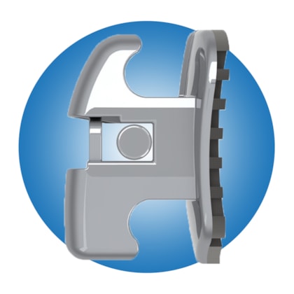 Bráquete Metálico Autoligado EasyClip+ Passivo 022 - Aditek - Orthoghia